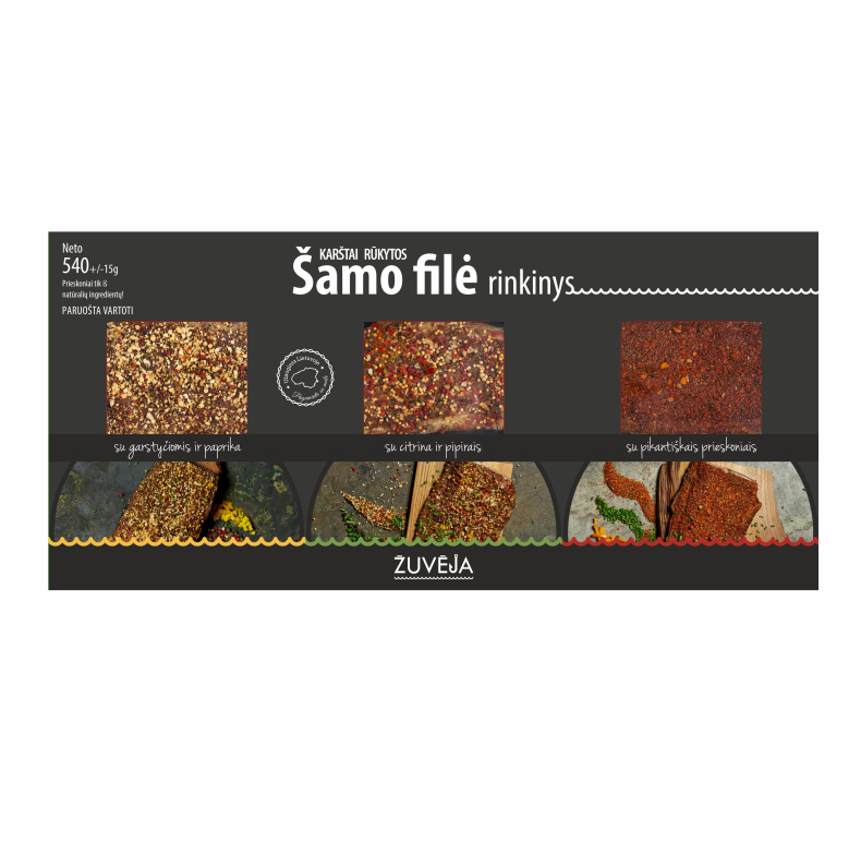 Rūkyti gaminiai: Karštai rūkytos šamo filė rinkinys